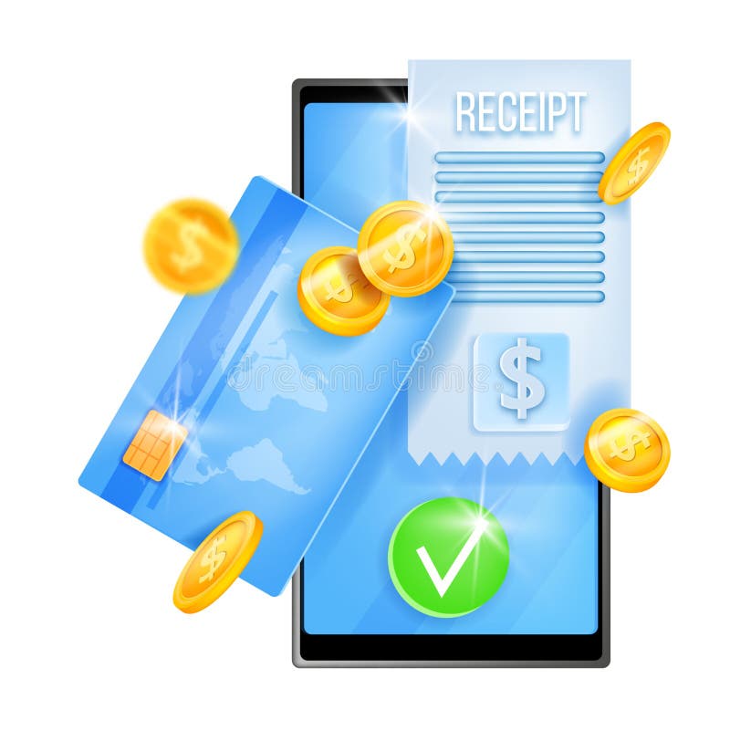 Online Payment, Internet Digital Card Transaction, Virtual Money Vector ...