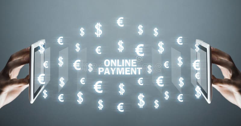 Online Payment. Money Transaction Stock Image - Image of hand ...