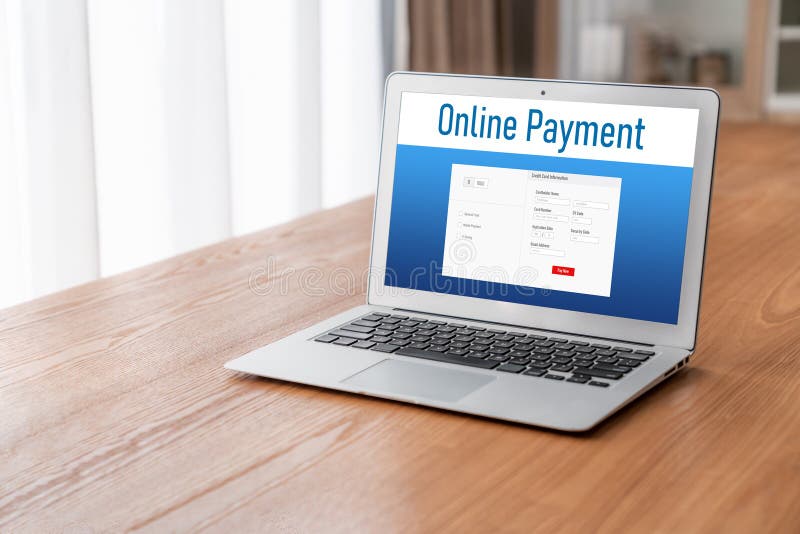 Online Payment Platform for Modish Money Transfer Stock Image - Image ...