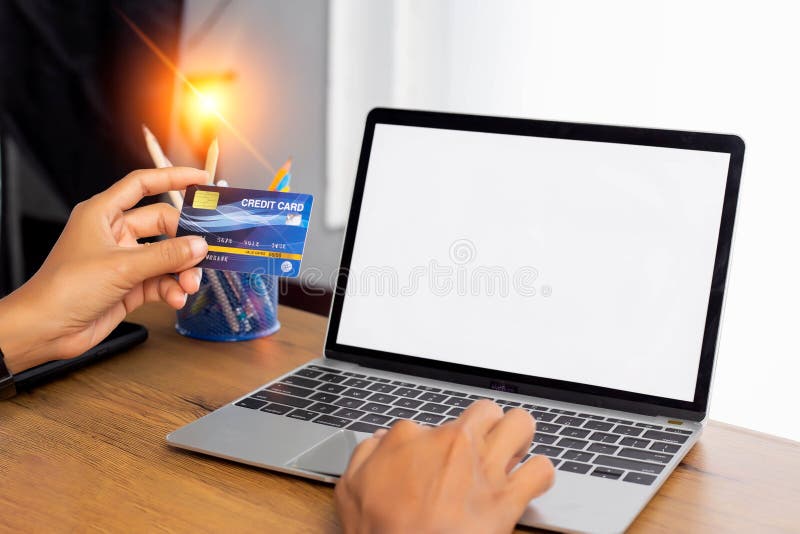 Online Payment and Shopping Concepts Stock Image - Image of device ...