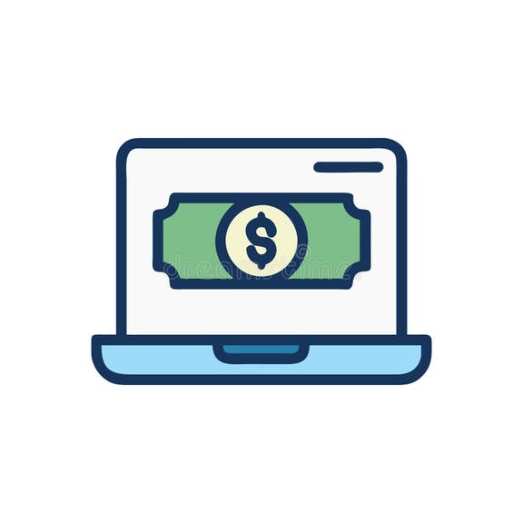 Online Payment Technology Icon Stock Image - Illustration of website ...