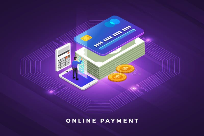 Online Payment Technology stock vector. Illustration of design - 138761638
