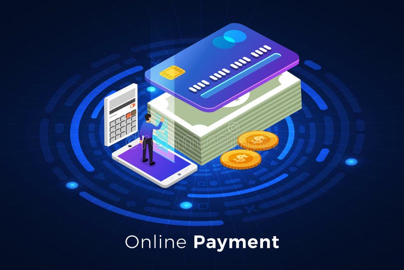 Online Payment Technology stock vector. Illustration of design - 138761638