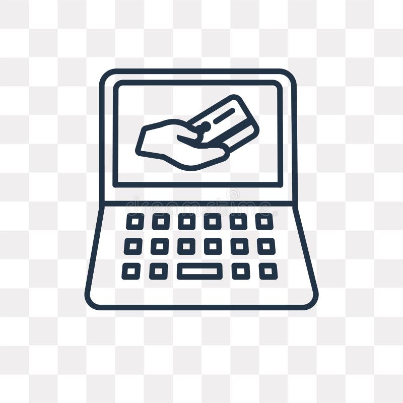 Online Payment Vector Icon Isolated on Transparent Background, O Stock ...