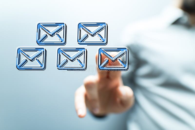 A Online People Network. Using Internet for Communication Stock Photo ...