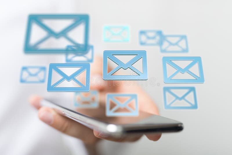 A Online People Network. Using Internet for Communication Stock Image ...