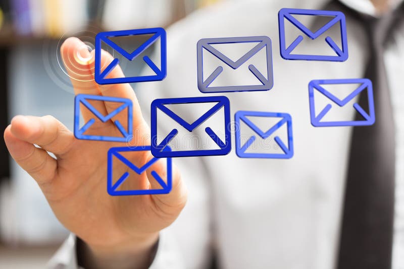 A Online People Network. Using Internet for Communication Stock Photo ...