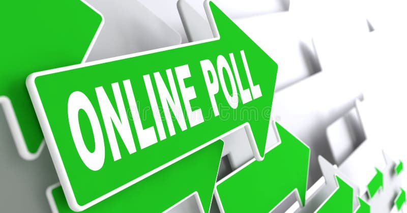Online Poll on Green Arrow. Stock Illustration - Illustration of ...