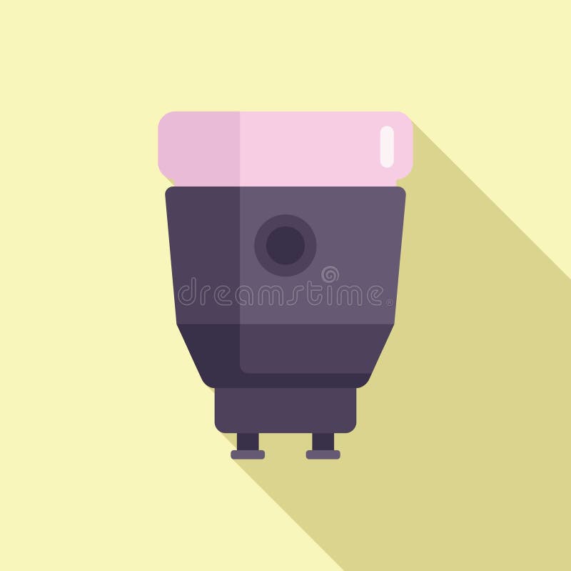 Online Power Led Icon Flat Vector. Smart Lightbulb Stock Vector ...