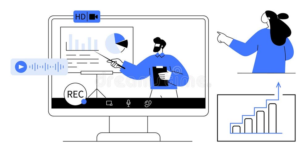 Online Presentation with Recording and Graph Analysis for Virtual ...
