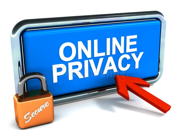 Online privacy stock illustration. Illustration of privacy - 26630116