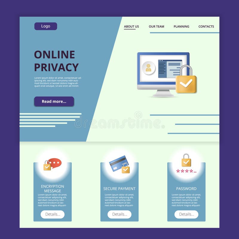 Online Privacy Brochure Stock Illustrations – 392 Online Privacy ...