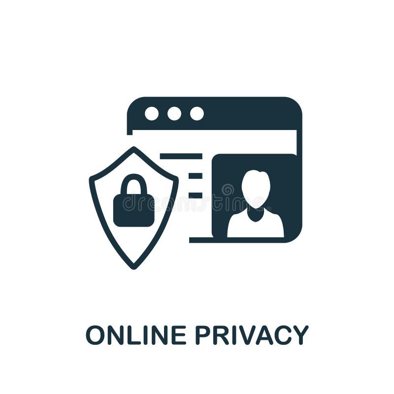 Online Privacy Icon. Simple Element from Internet Security Collection ...