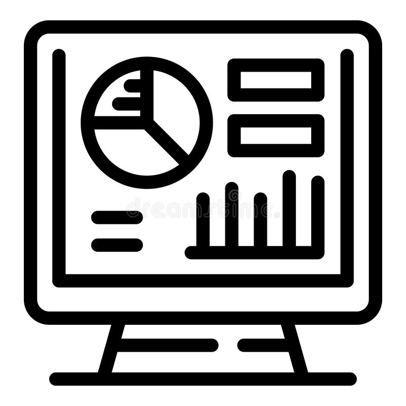 Online Program Icon Outline Vector. Business Learn Stock Vector ...