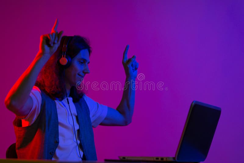 Online Programming Training, Computer Programmer or Student. a Young ...