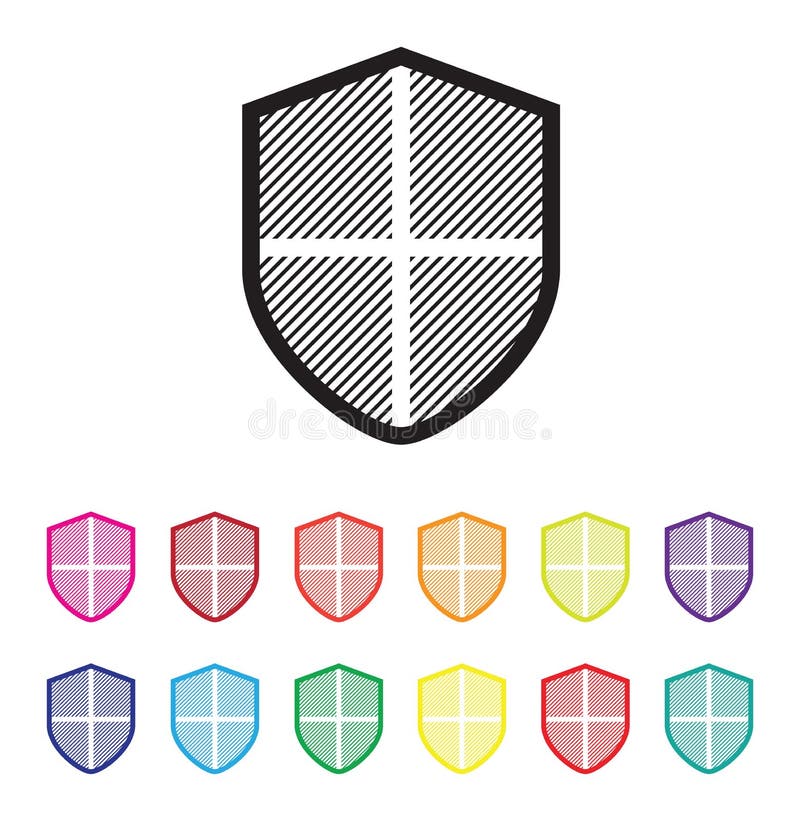 Online protection icon stock vector. Illustration of online - 102384859