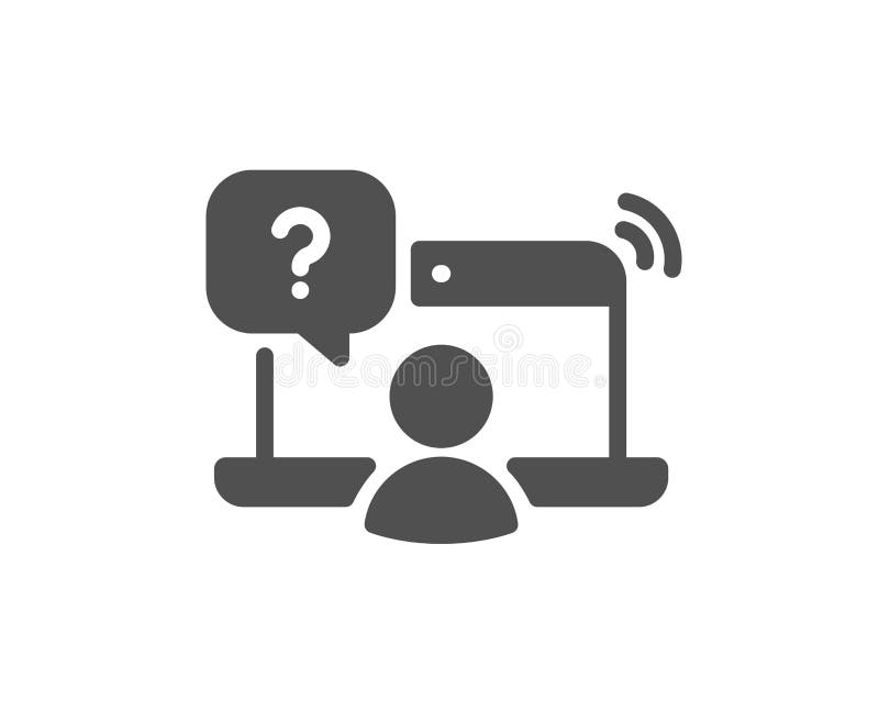 Online Question Icon. Ask Help Sign. Vector Stock Vector - Illustration ...