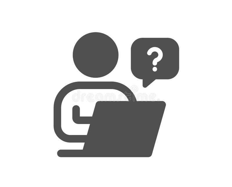 Online Question Icon. Ask Help Sign. Vector Stock Vector - Illustration ...