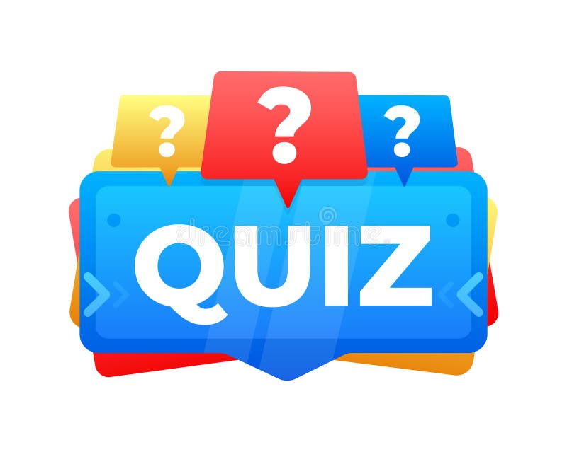 Online Quiz App Interface with Question Marks on Colorful Speech ...