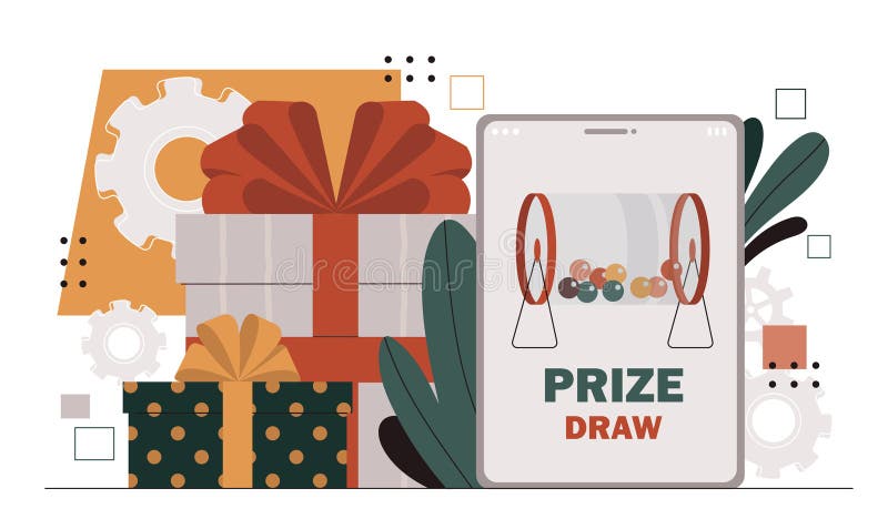 Online Random Prize Draw Vector Stock Vector - Illustration of fortune ...