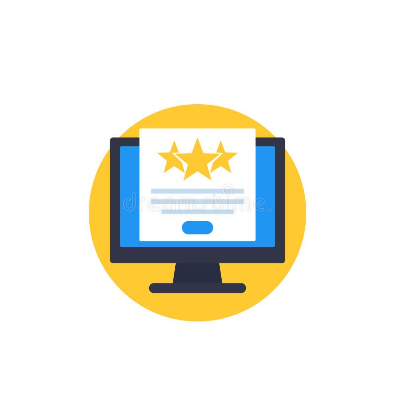 Online ranking vector icon stock vector. Illustration of design - 164676736