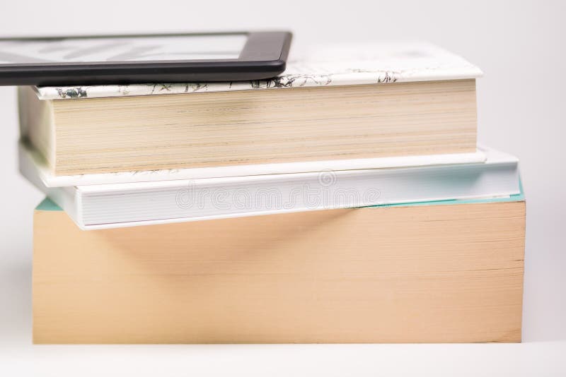 Online Reading of Books. a Reader for Books Stock Photo - Image of ...