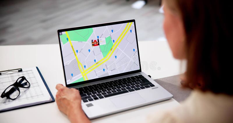 Online Real Estate Search stock photo. Image of computer - 340247282