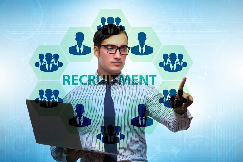 Online Recruitment and Job Search Concept Stock Photo - Image of ...