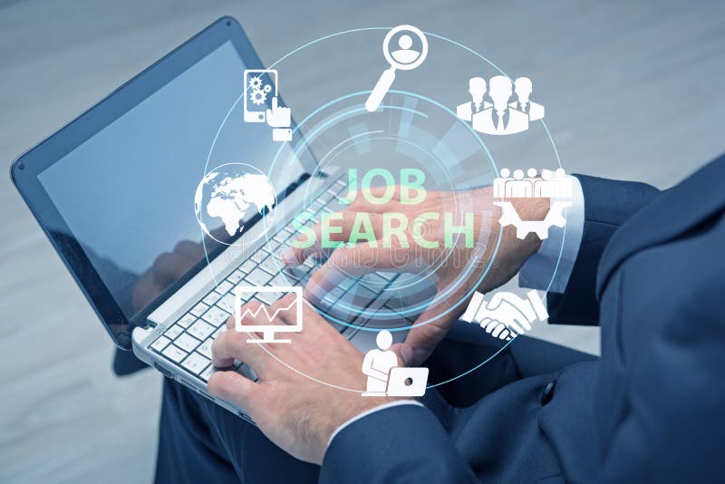 Online Recruitment and Job Search Concept Stock Image - Image of hire ...
