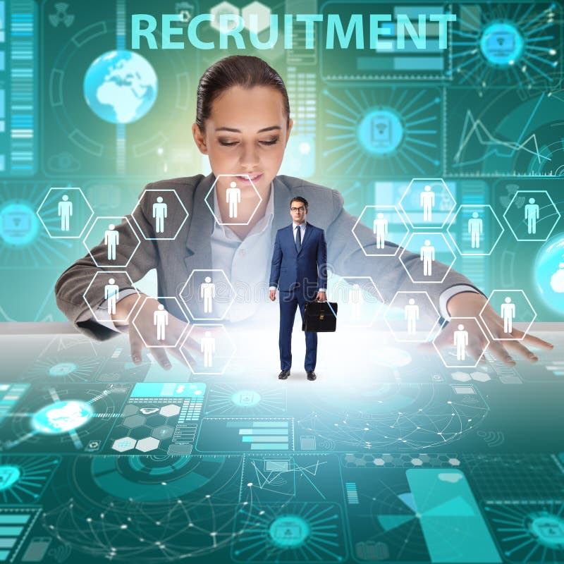 Online Recruitment and Job Search Concept Stock Photo - Image of ...