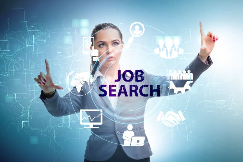 Online Recruitment and Job Search Concept Stock Image - Image of ...