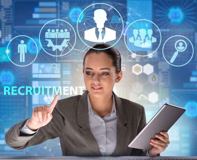 Online Recruitment and Job Search Concept Stock Photo - Image of ...