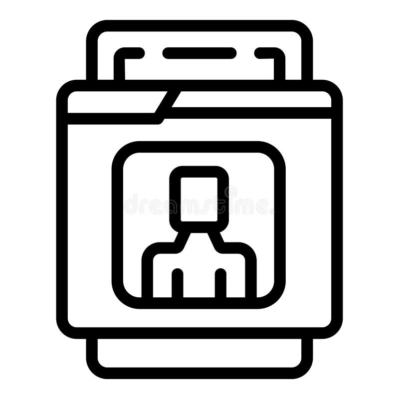 Online Register Icon Outline Vector. Internet Access Stock Vector ...