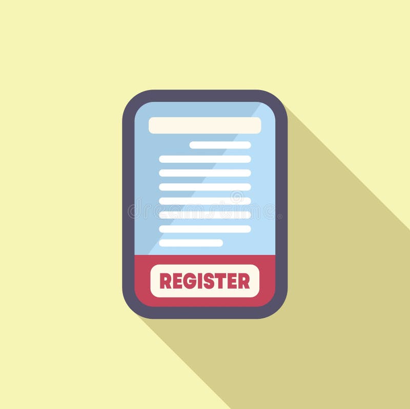 Online Registration Form on Smartphone Screen with Register Button ...