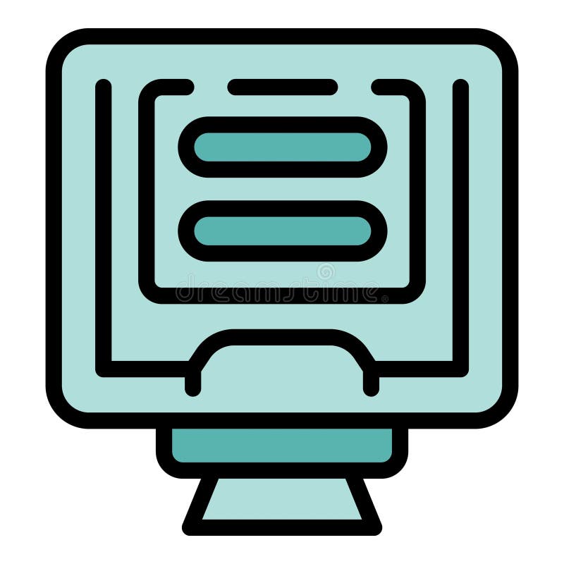 Online Registration Icon Vector Flat Stock Vector - Illustration of ...