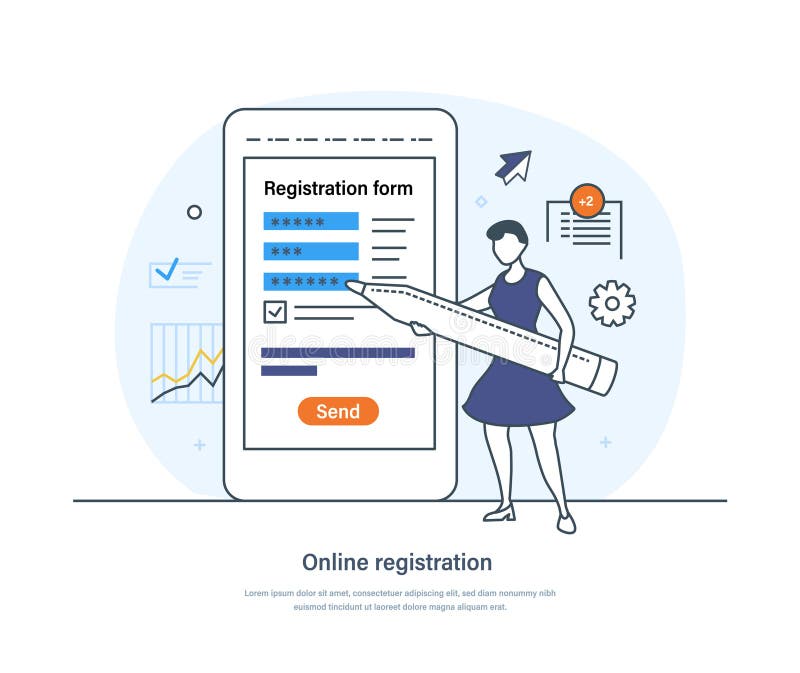 Registration Banner Stock Illustrations – 9,870 Registration Banner ...