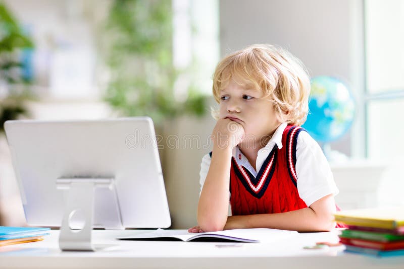 162 Bored Kids Computer School Stock Photos - Free & Royalty-Free Stock ...
