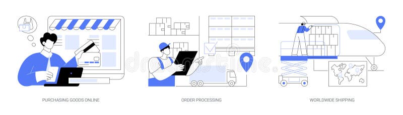 Online Retail Service Abstract Concept Vector Illustrations. Stock ...