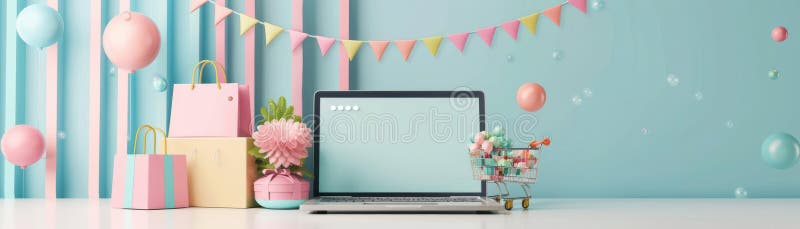 Online Retail Transformation, Digital Shopping Evolution, 3D ...