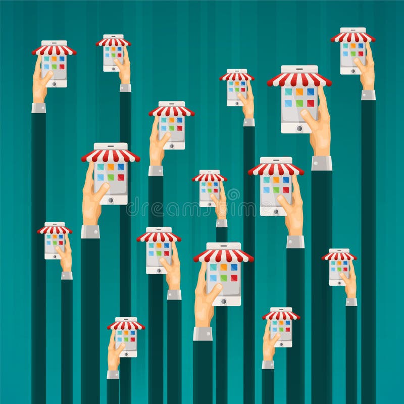 Retail Vector Infographic in 3D Style Stock Vector - Illustration of ...