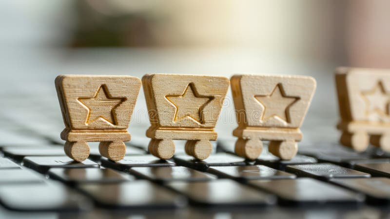 Online Review Left by a Customer after a Successful Stock Illustration ...