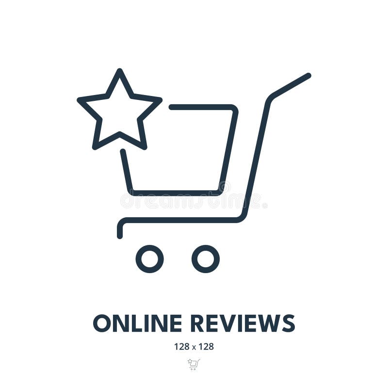 Online Reviews Icon. Rating, Evaluation, Feedback. Editable Stroke ...