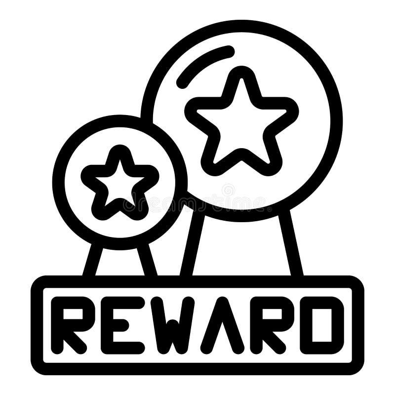 Online Reward Icon Outline Vector. Customer Program Stock Vector ...