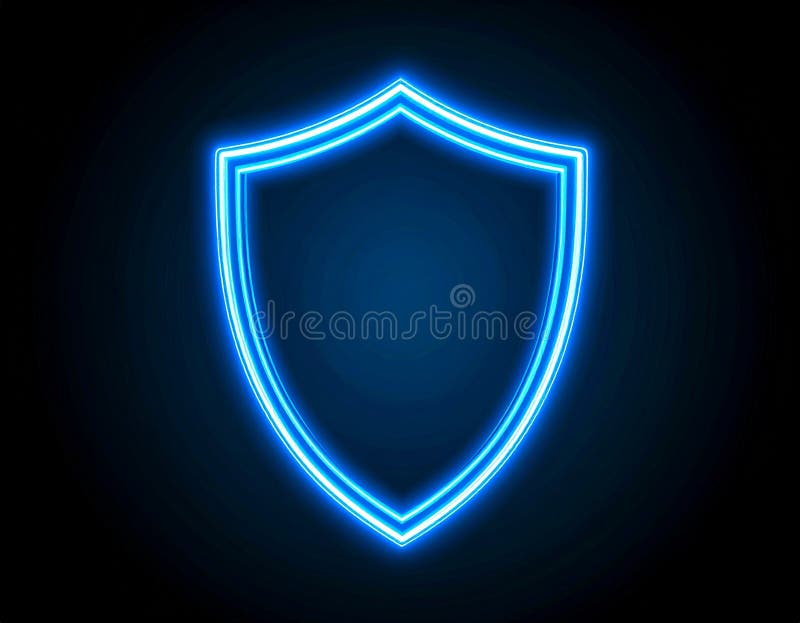 Online Safety Digital Shield Representation Stock Illustration ...