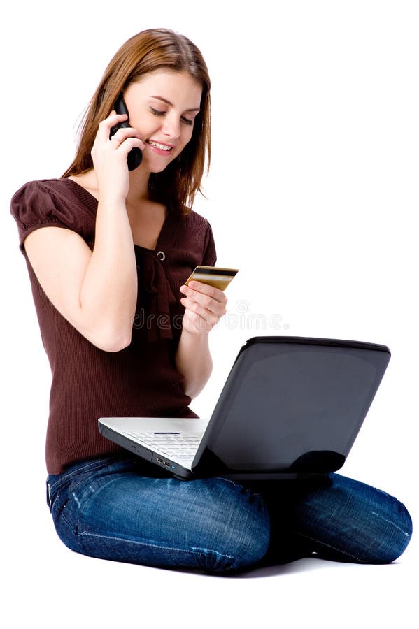 Online Sales stock image. Image of smiling, shopping, person - 4819529