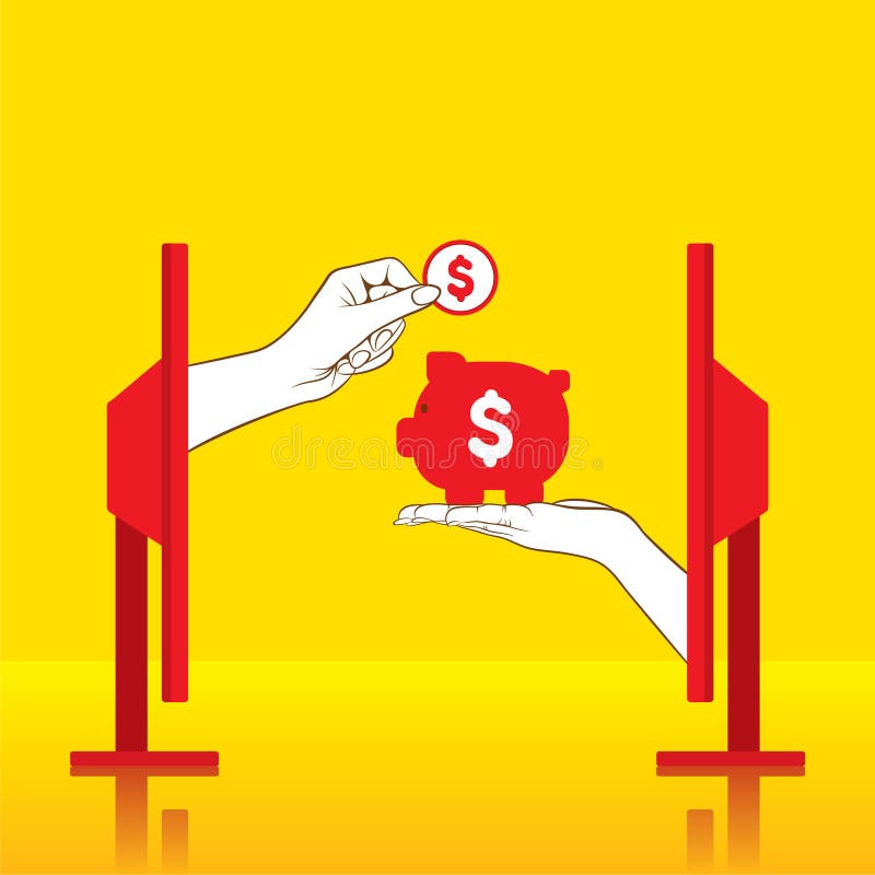 Online Saving Concept Design Stock Vector - Illustration of account ...