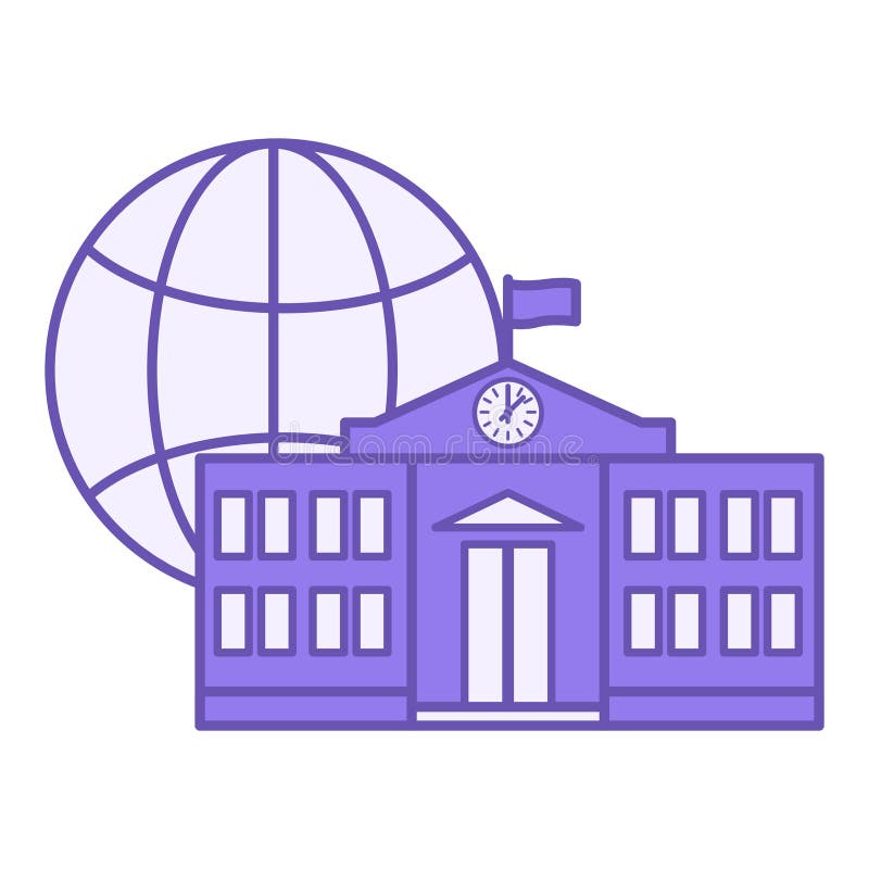 Online School Color Icon. stock vector. Illustration of simple - 338243159