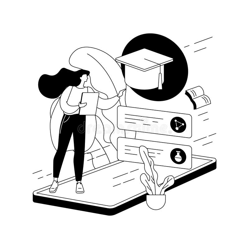 Online School Platform Abstract Concept Vector Illustration Stock ...