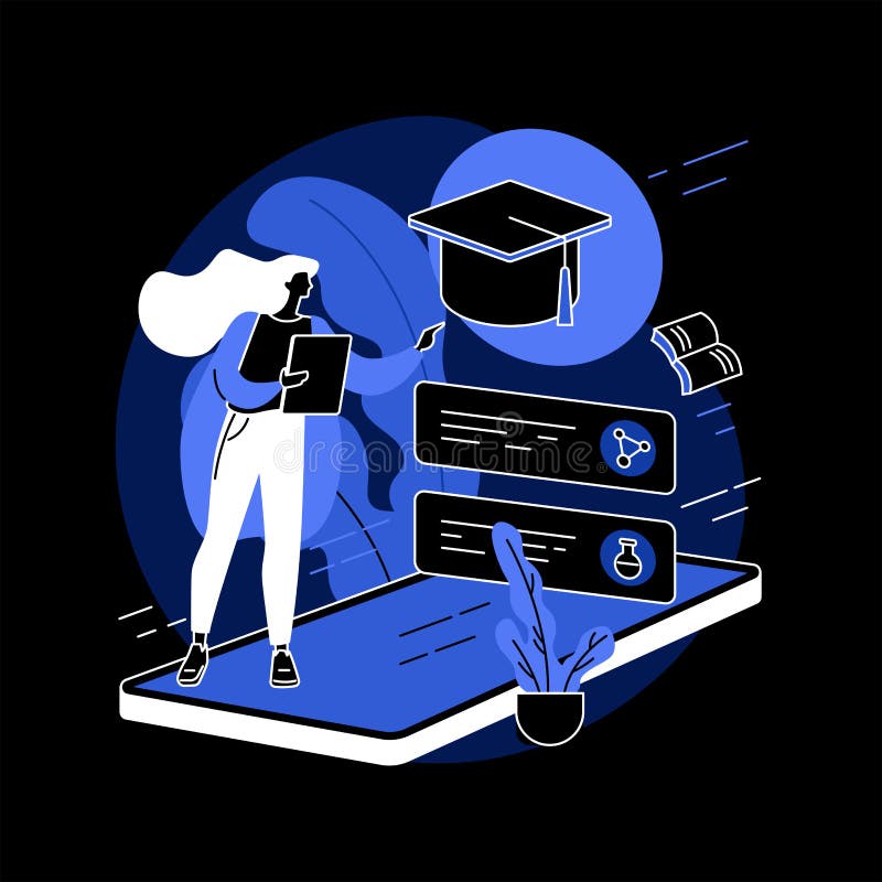 Online School Platform Abstract Concept Vector Illustration. Stock ...