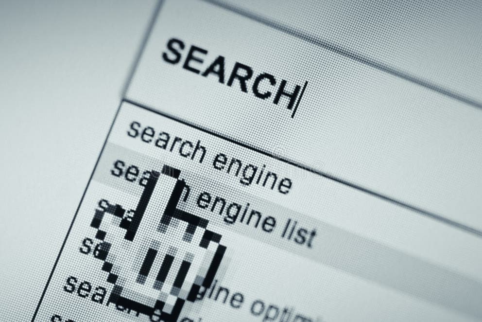 Online search engine page stock photo. Image of internet - 40088926